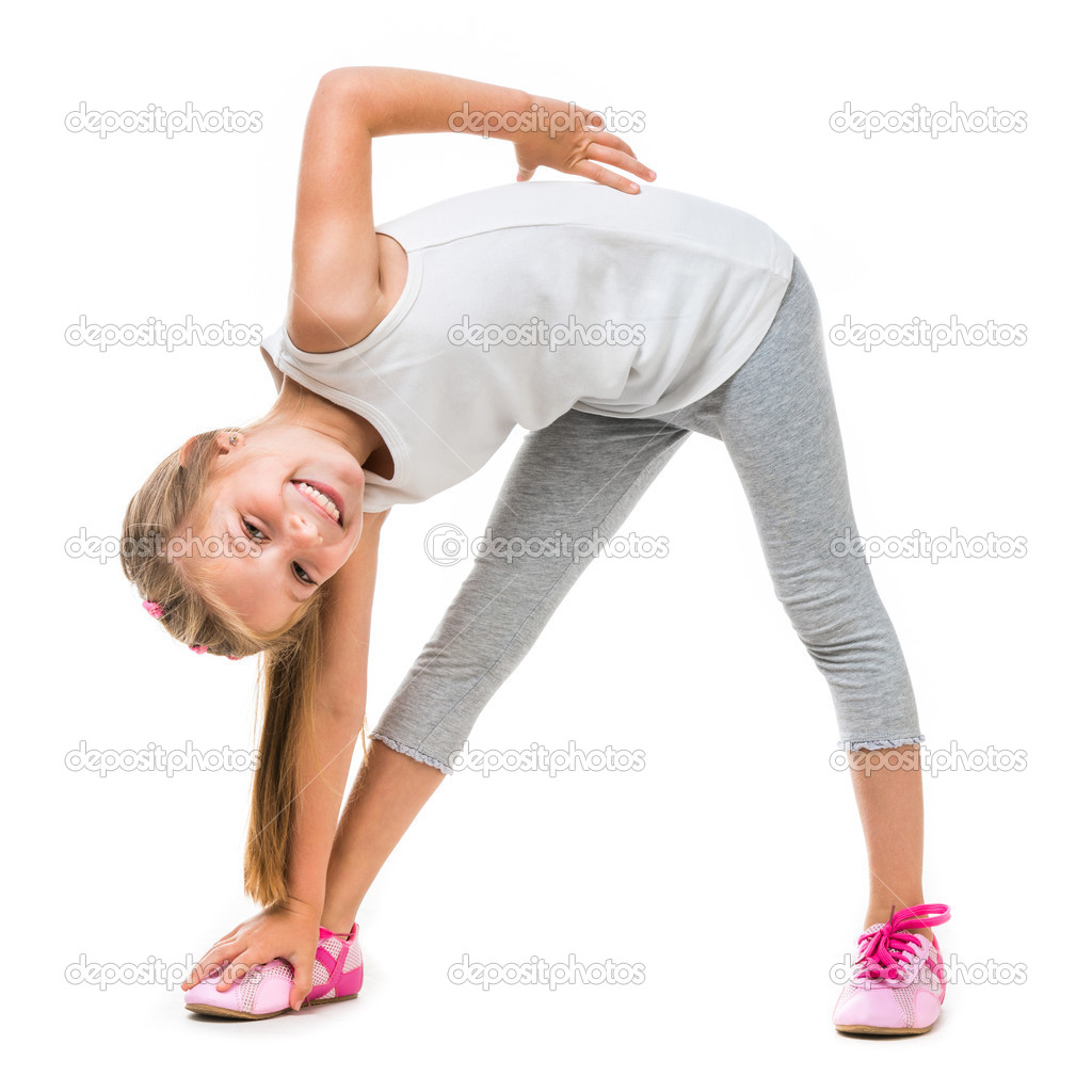 Girl doing exercises Stock Photo by ©tan4ikk 49448543