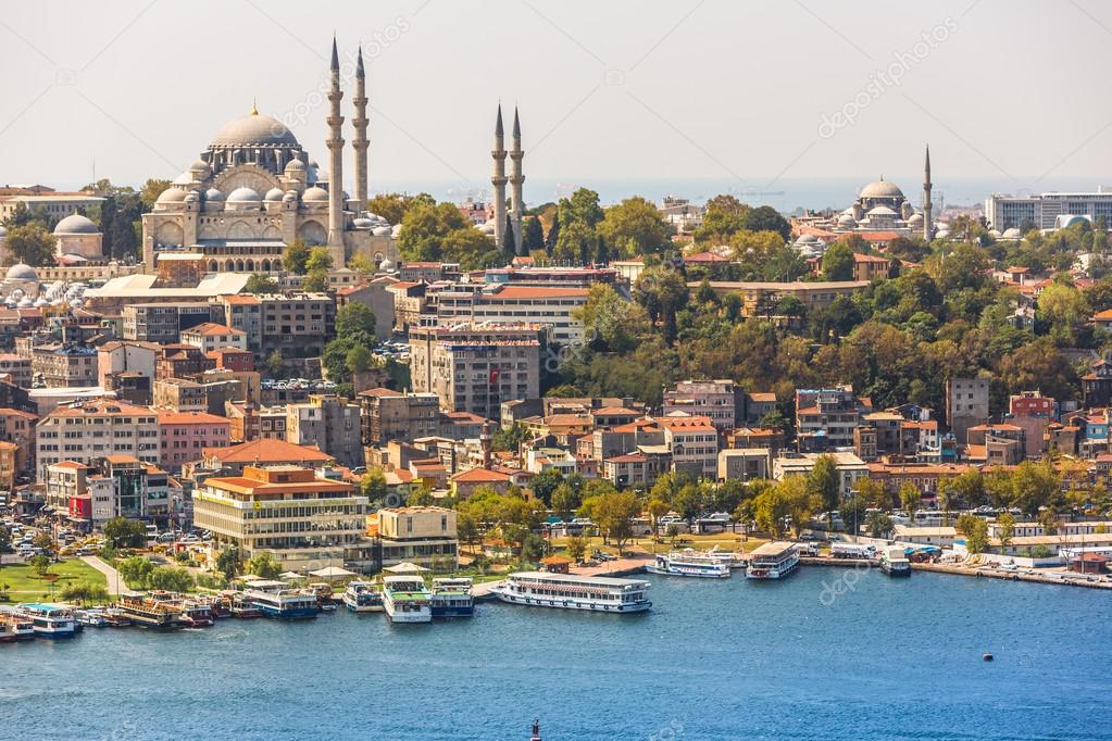Istanbul panoramic view from Galata tower. Turkey – Stock Editorial ...