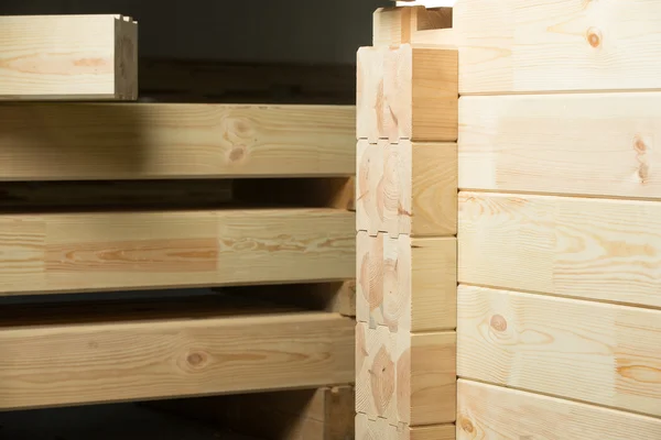 Glued pine timber construction - Stock Image - Everypixel