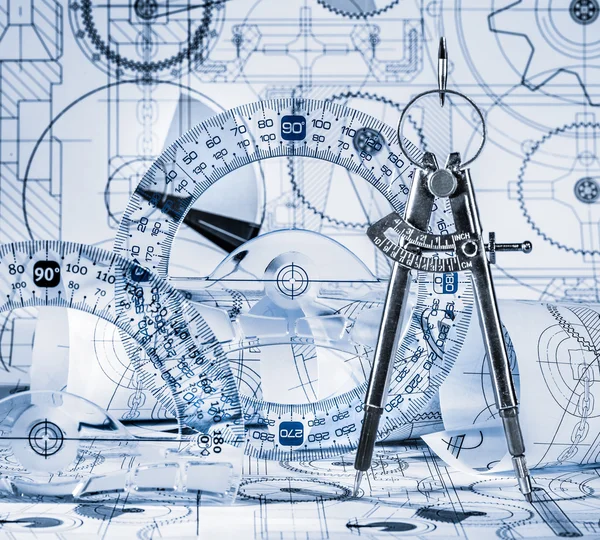 Technical drawings — Stock Photo © cookelma #23948263
