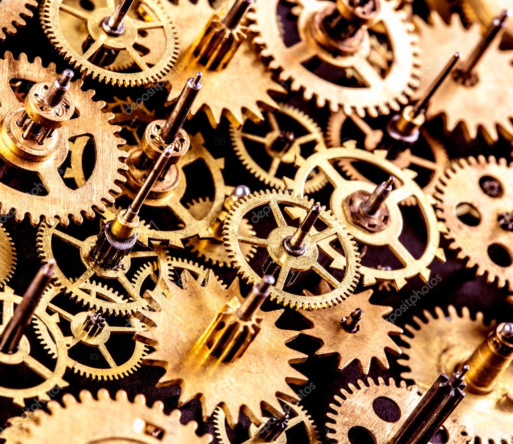 Old mechanism background Stock Photo by ©cookelma 25929447