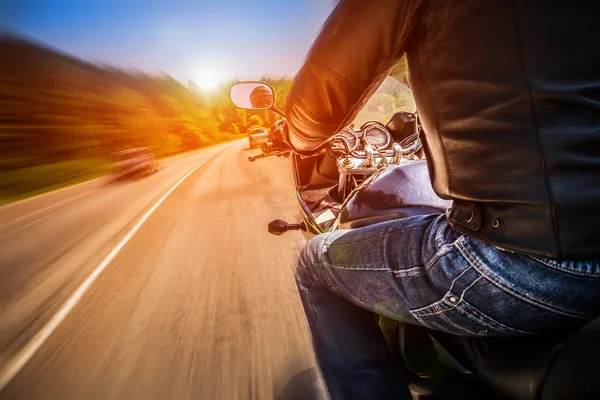 Biker First-person view - Stock Image - Everypixel