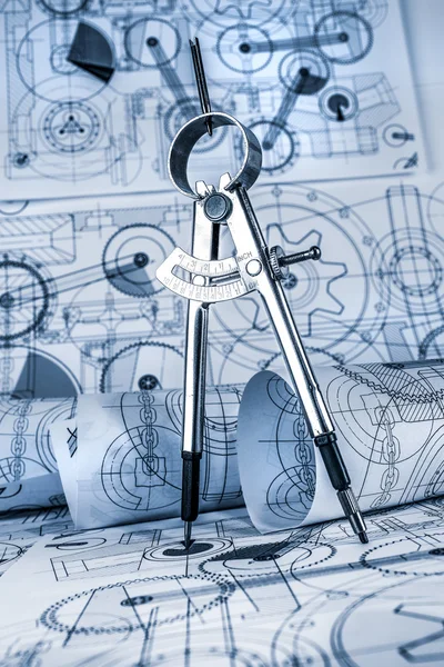 Technical drawings — Stock Photo © cookelma #23948263