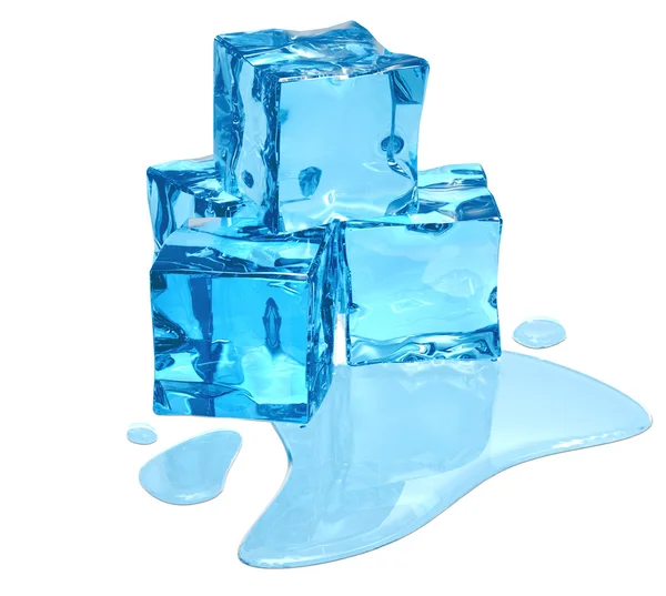 Stylized melting ice cubes — Stock Photo © merzavka #15734491