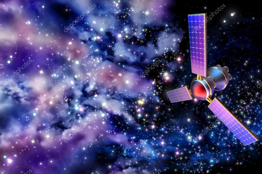 3D model of an artificial satellite of the Earth Stock Photo by ...
