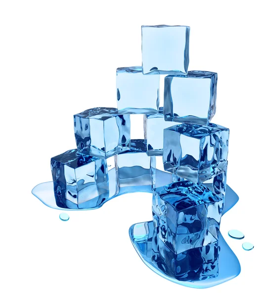 Stylized melting ice cubes — Stock Photo © merzavka #15734491