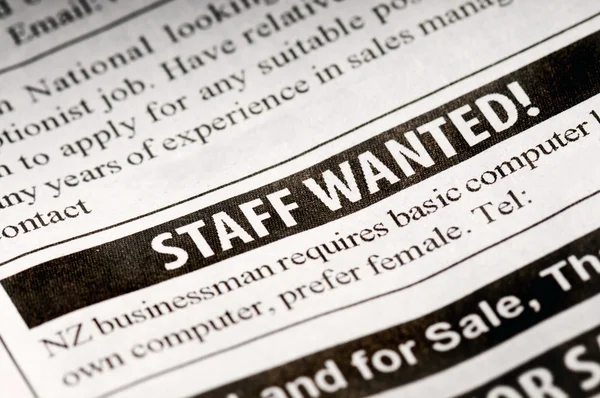 Newspaper Job Advertisements Examples