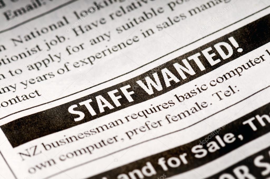 Job Advertisement Newspaper