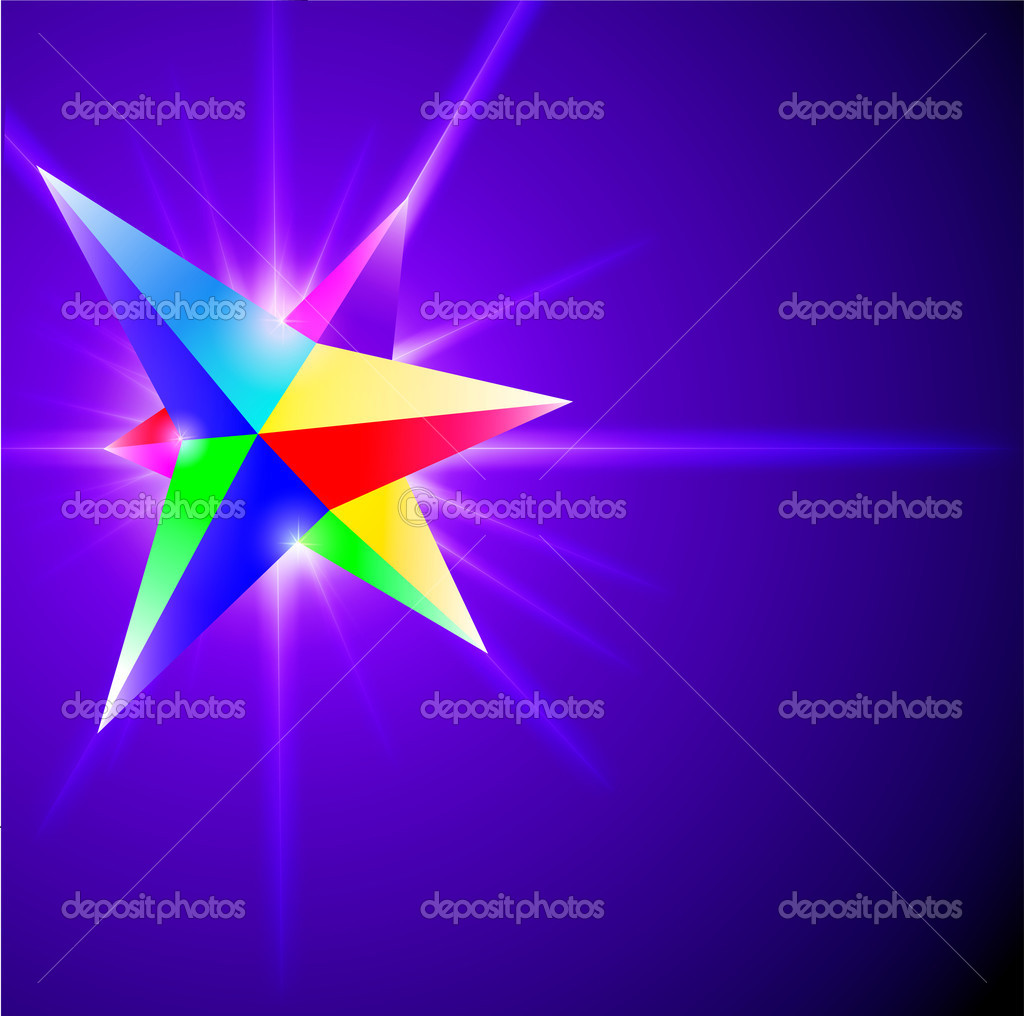Abstract background with glowing crystal spectrum Stock Vector by ...