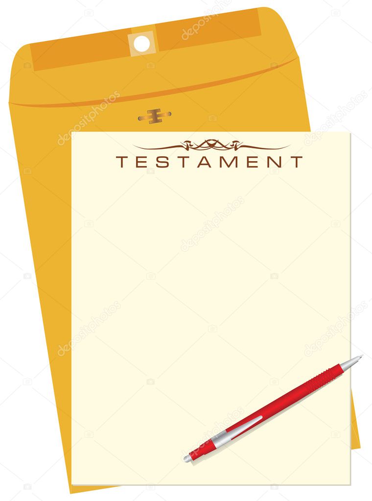Testament with envelope Stock Vector Image by ©VIPDesignUSA #41498817