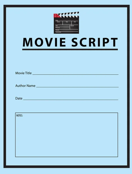 Movie script Vector Art Stock Images | Depositphotos