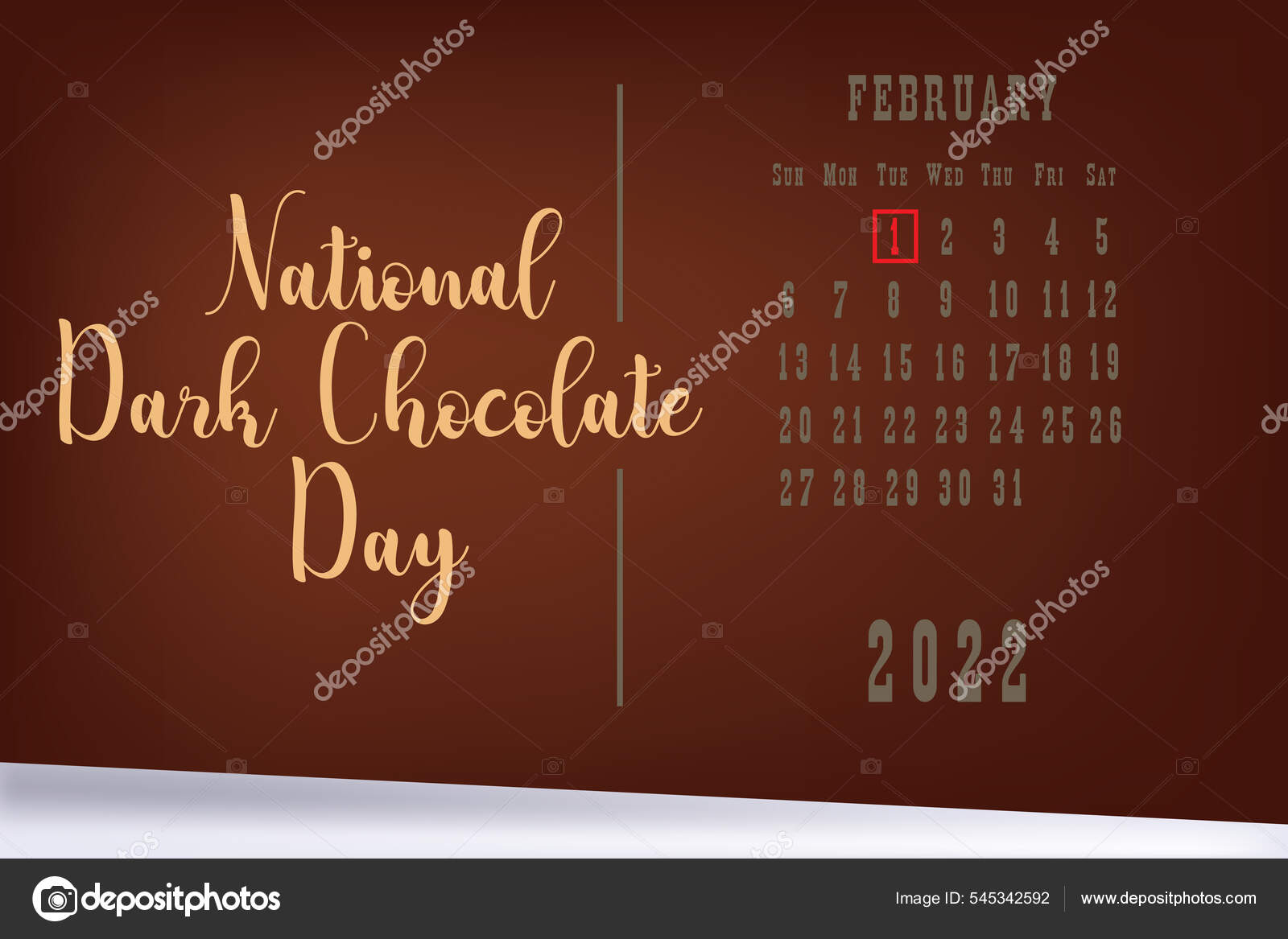 Calendar Page Calendar Grid Dates Holiday Event National Dark Chocolate ...