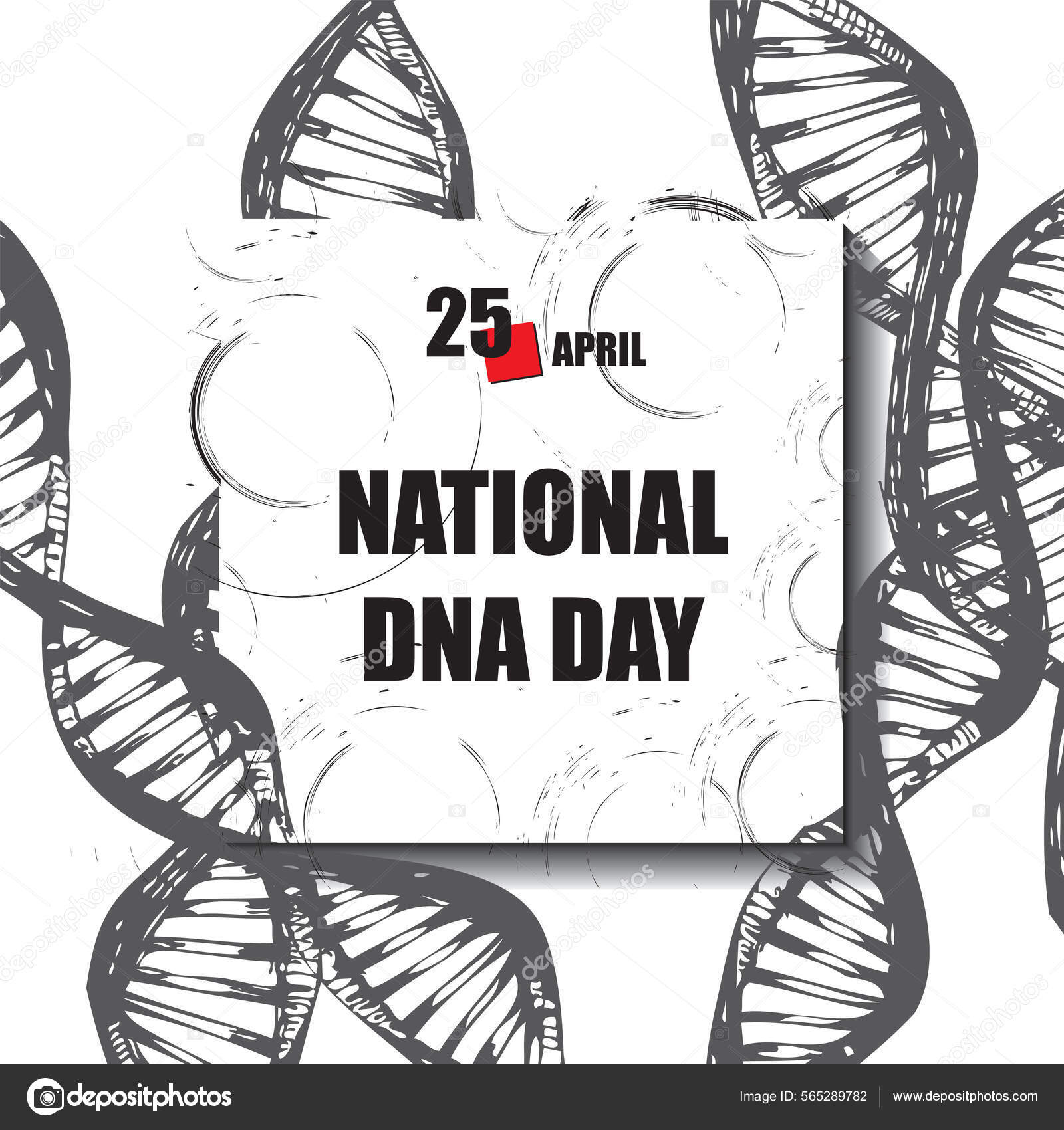 April National Dna Day Calendar Event Related Science Medicine ...