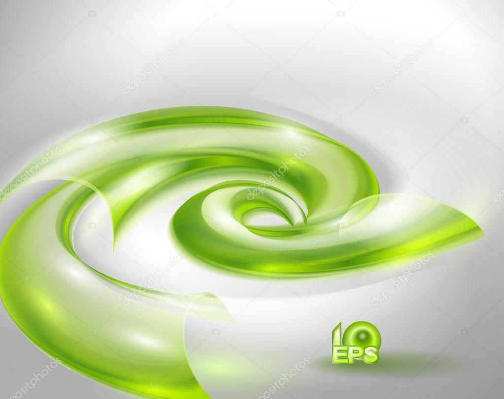 Abstract background with green swirl Stock Vector Image by ©Valenty ...
