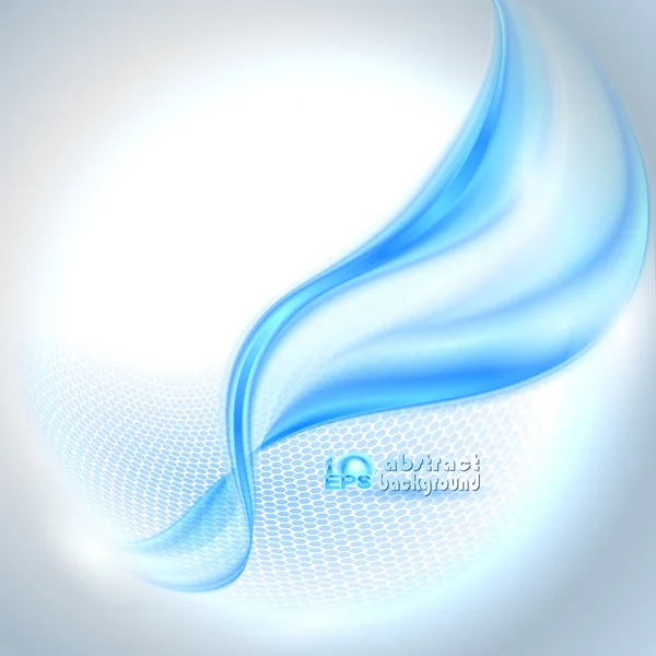 Abstract blue waving background - Stock Image - Everypixel