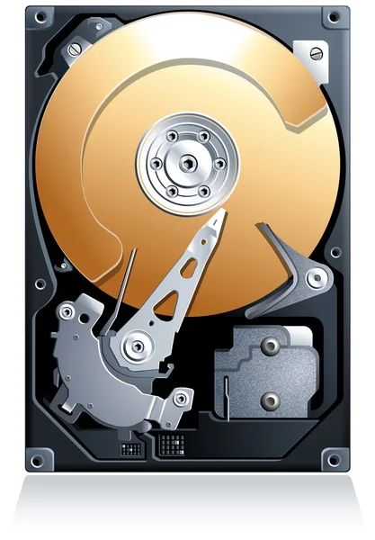 Hard disk drive HDD vector — Stock Vector © vittore #19642321