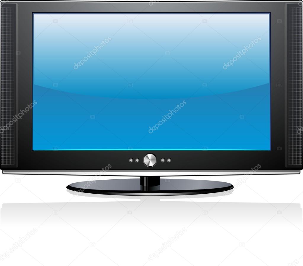 Flat Plasma LED LCD Display TV Screen — Stock Photo © vittore #25188053