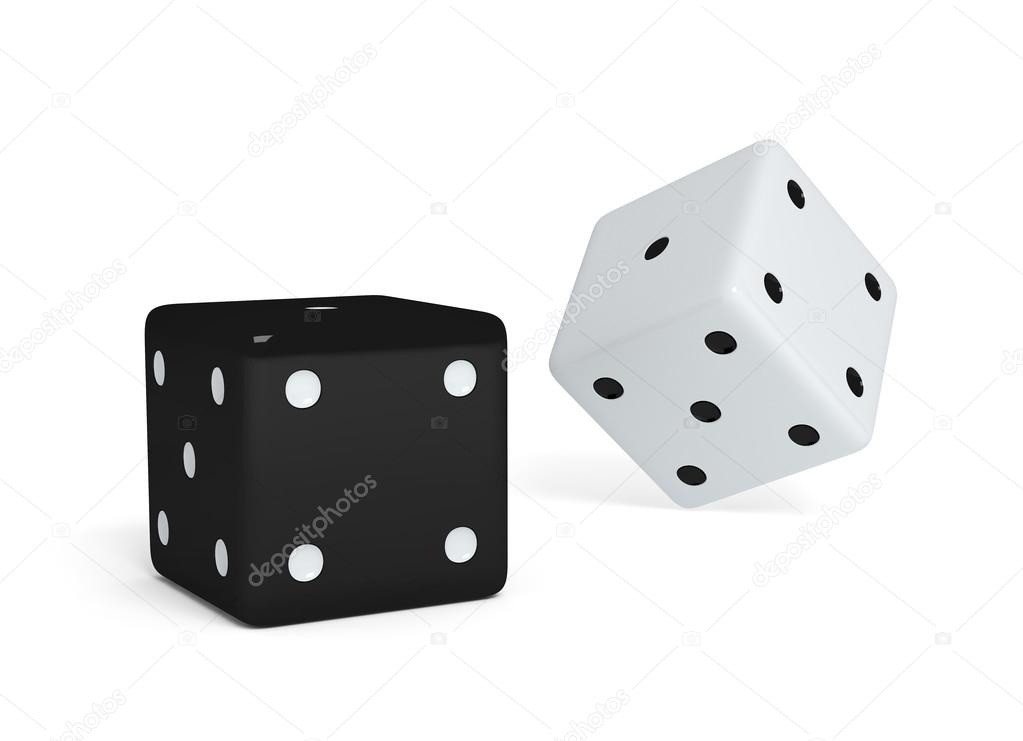 Two dices on white background — Stock Photo © blotty #18818407