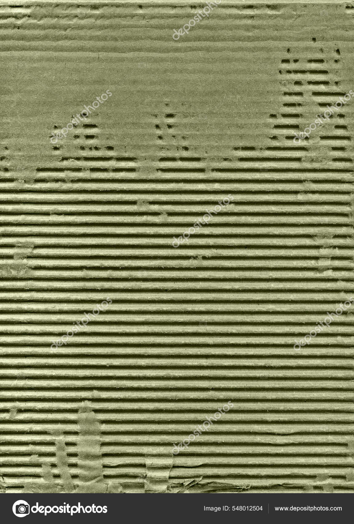 Textured Corrugated Striped Green Cardboard Natural Fiber Parts — Stock ...