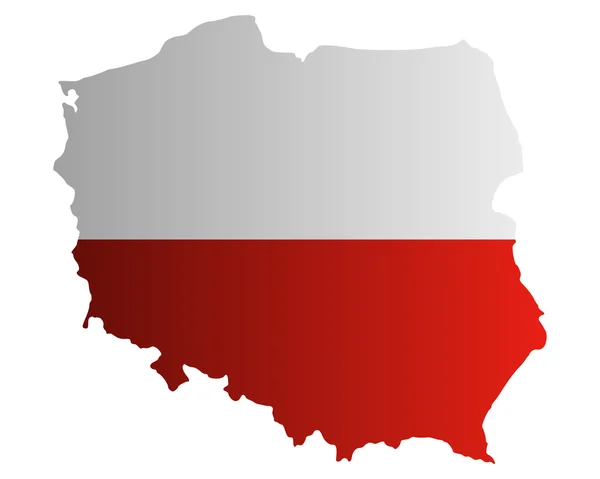 Poland map with flag Stock Vector Image by ©frimerke #7571830