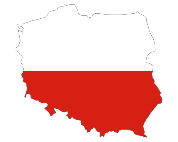 Poland map with flag Stock Vector Image by ©frimerke #7571830