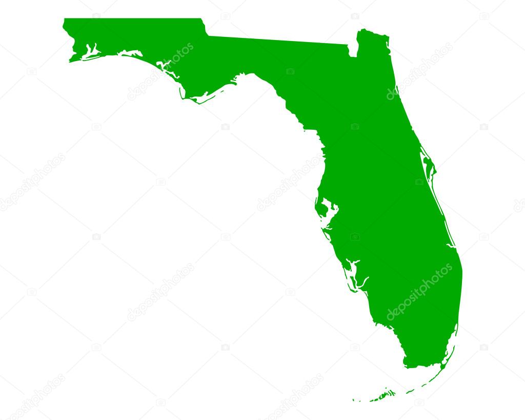 El mapa de Florida Vector de stock #37078987 de ©rbiedermann