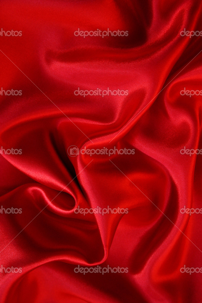 Smooth red silk as background — Stock Photo © oxanatravel #40525873