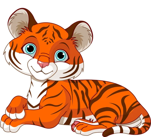 Simple Little Tiger Clipart
