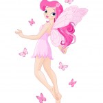 Cute pink spring fairy Stock Vector Image by ©Dazdraperma #2983837