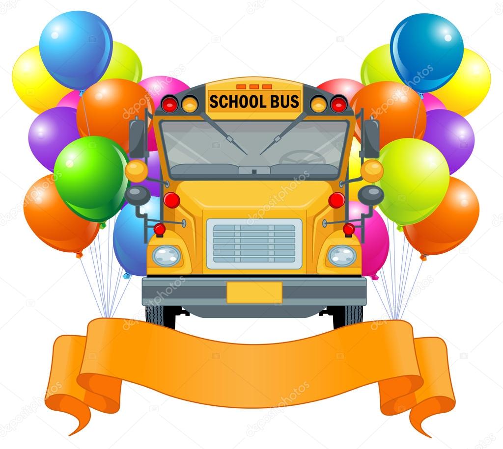 School bus with balloons Stock Vector Image by ©Dazdraperma #49801017
