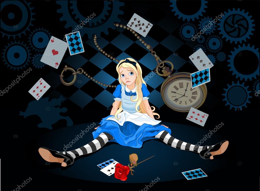Confused Alice Stock Vector Image by ©Dazdraperma #51667031 Confused Alice Stock Vector Image by ©Dazdraperma #51667031