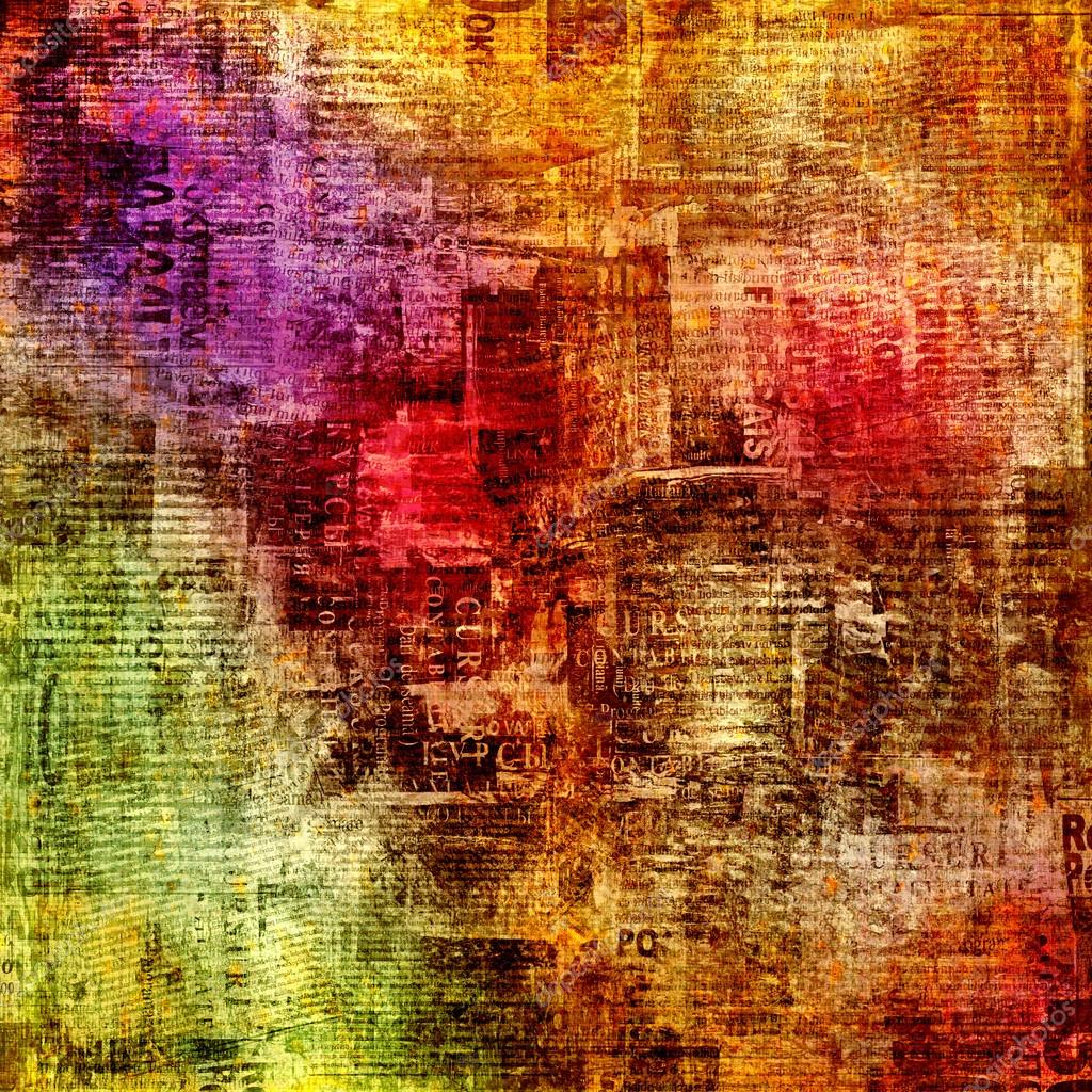 Grunge abstract newspaper background Stock Illustration by ©Loraliu ...