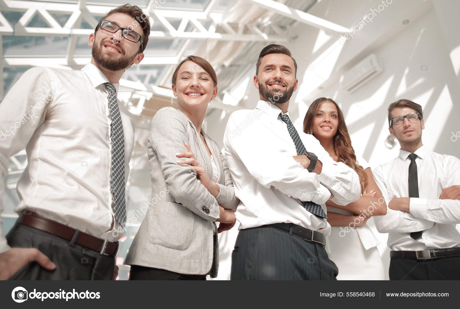 Tim Bisnis Profesional Latar Belakang Kantor Modern Konsep Kerjasama ...