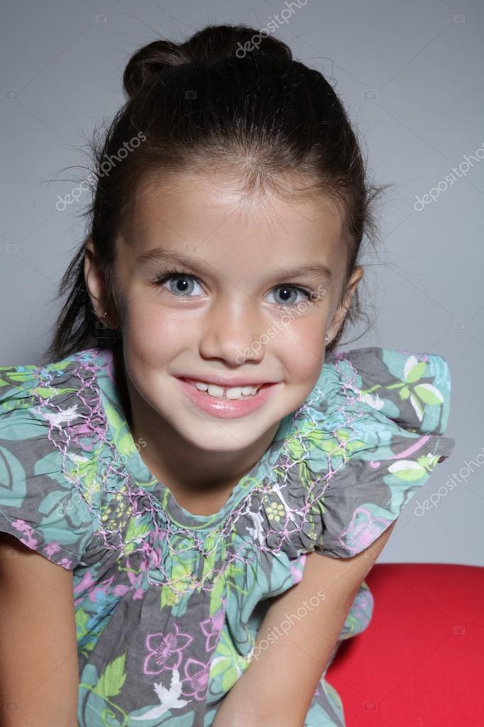 Closeup portrait of pretty little girl — Stock Photo © arkusha #12147881 Closeup portrait of pretty little girl — Stock Photo © arkusha #12147881