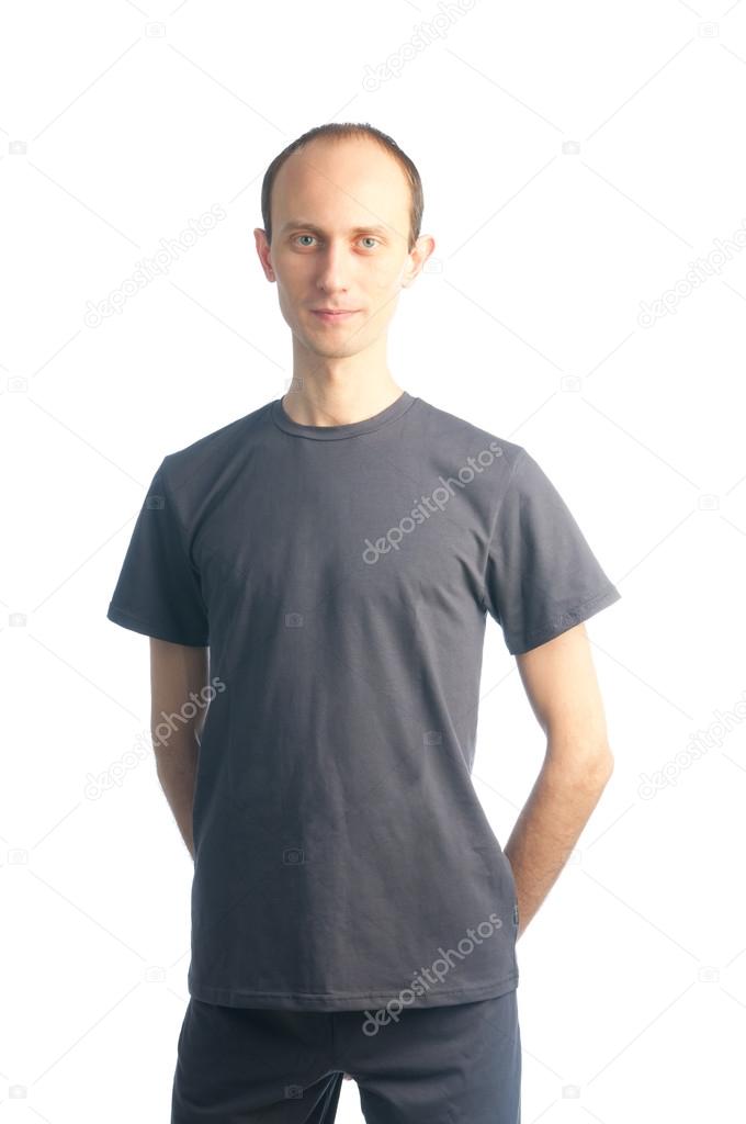 Man in black t-shirt Stock Photo by ©nanka-photo 23208654