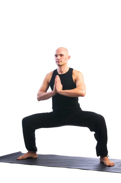 Hombre guapo en Vajrasana Pose: fotografía de stock © nanka-photo ...