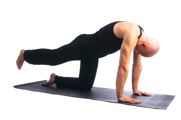 Man in Shashanka Asana Pose — Stock Photo © nanka-photo #31348293