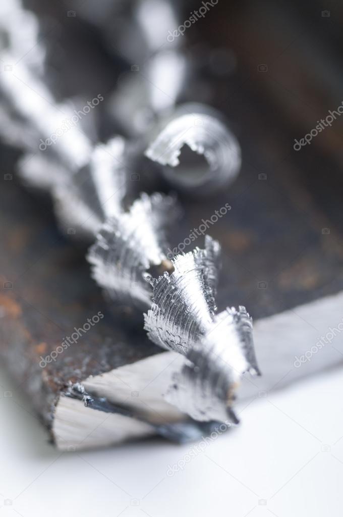 Metal texture and metal shavings — Free Stock Photo © nanka-photo #37973905
