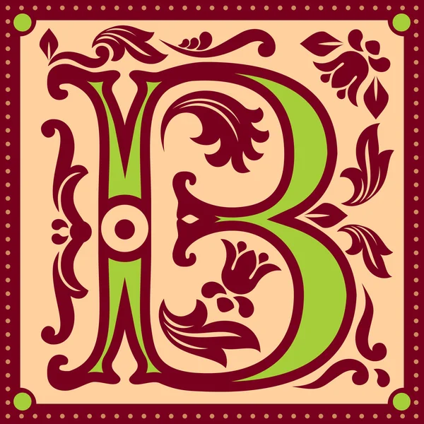 Vintage Monogram B betű — Stock Vektor © pocike #12548215