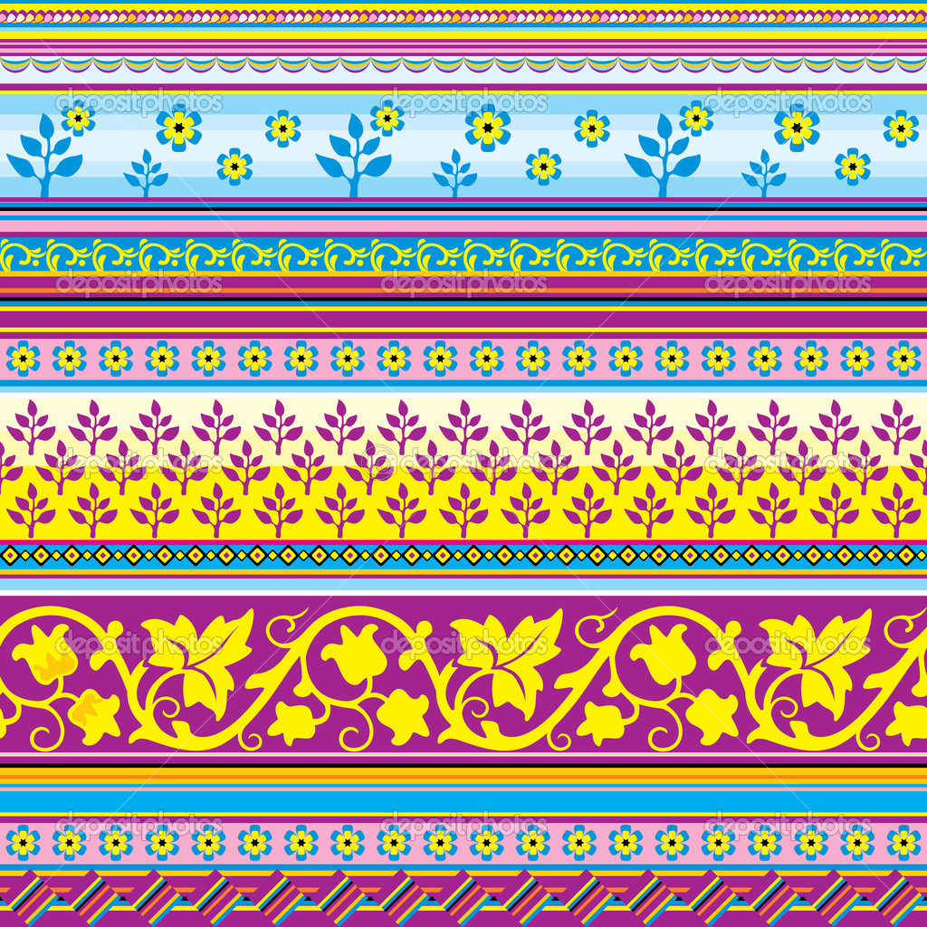 Floral striped background Stock Vector Image by ©print2d #22988030