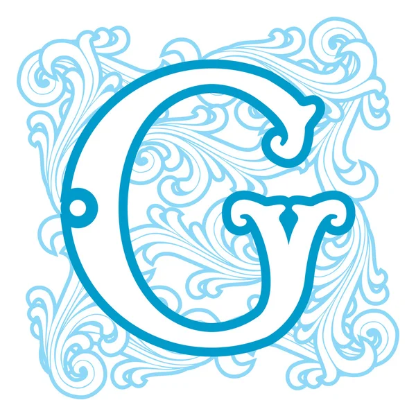 Winter vintage letter O — Stock Vector © print2d #36689585