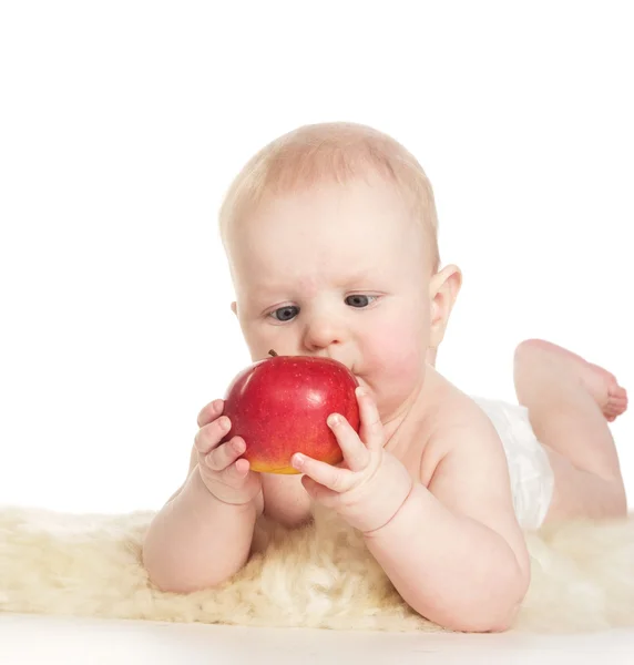 Baby biting apple Stock Photos, Royalty Free Baby biting apple Images ...