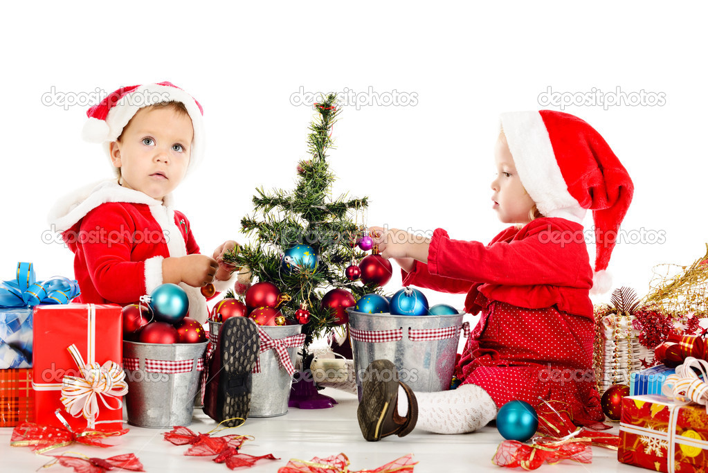 Two santa helpers Stock Photo by ©Reanas 35269653