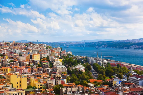 Istanbul panoramic view from Galata tower. Turkey — Stock Photo ...
