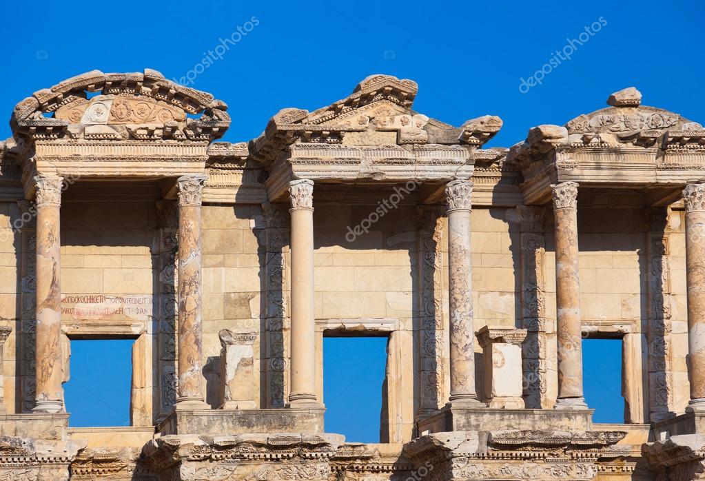 Ancient Celsius Library in Ephesus Turkey Stock Photo by ©Violin 34570001