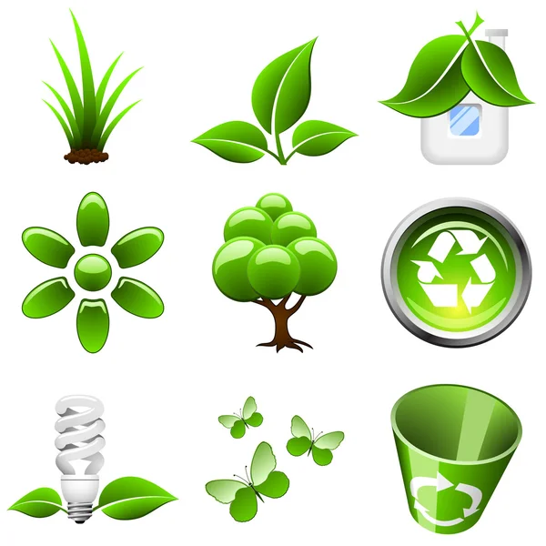 Green leaf symbol — Stock Vector © tuulijumala #11468788