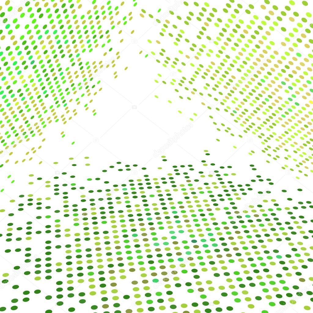 Abstract green 3D mosaic vector background with copy space. Stock ...