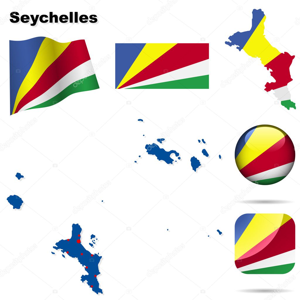 Seychelles vector set. Stock Vector by ©tuulijumala 18686595