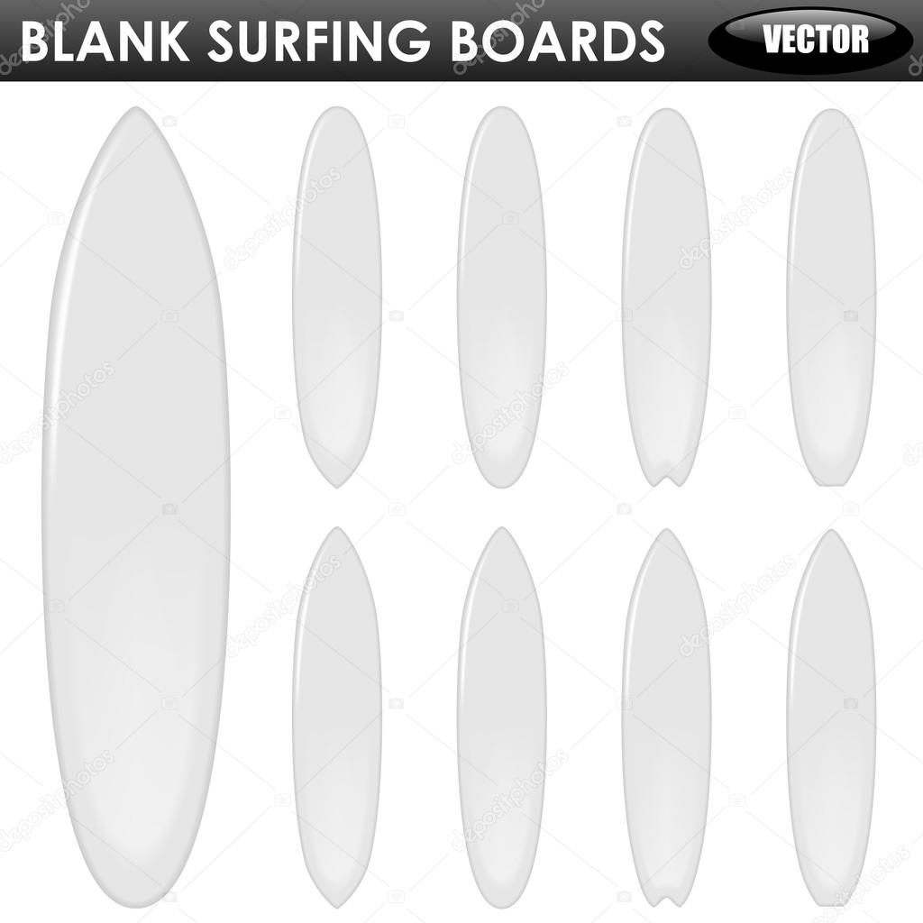 Blank Surfboard Template