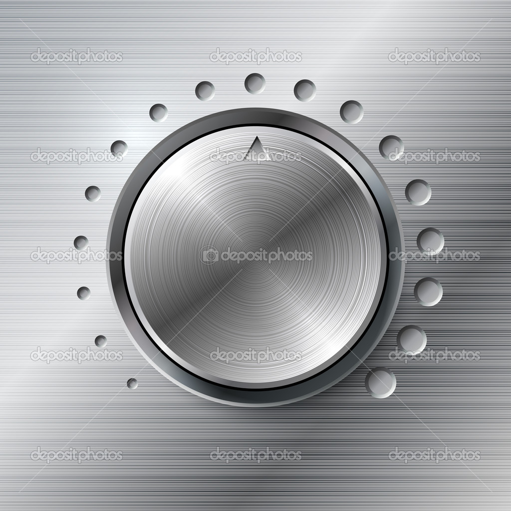 Metallic volume rotating knob. Stock Vector Image by ©tuulijumala #28951443